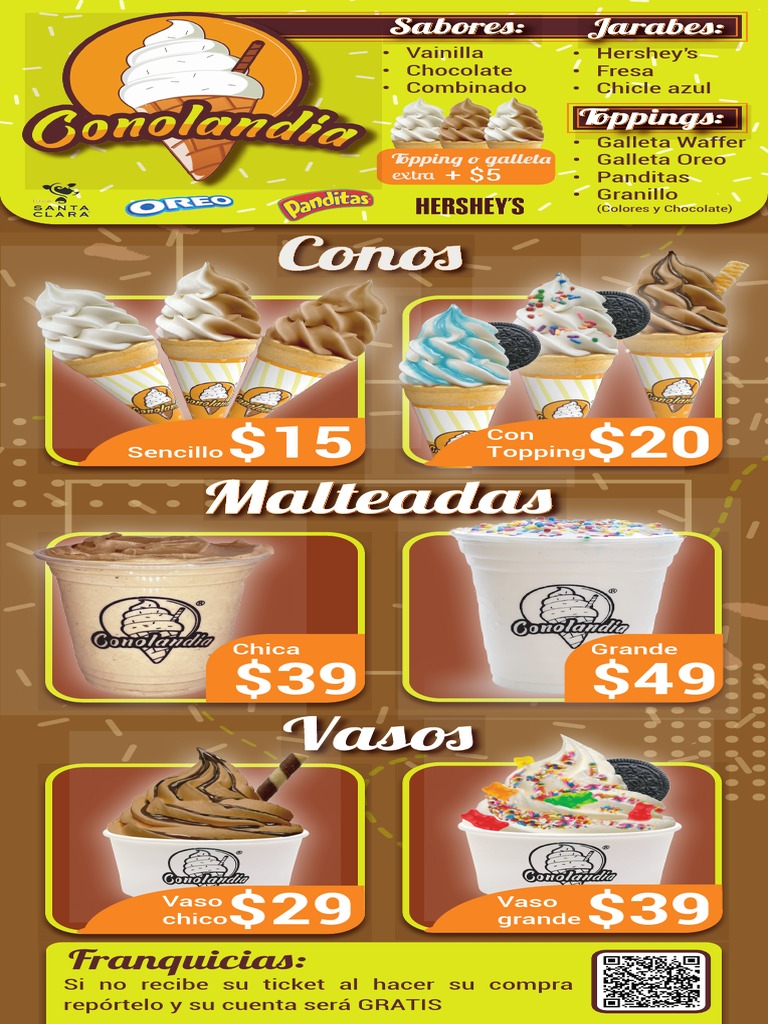 Conolandia Menu | PDF