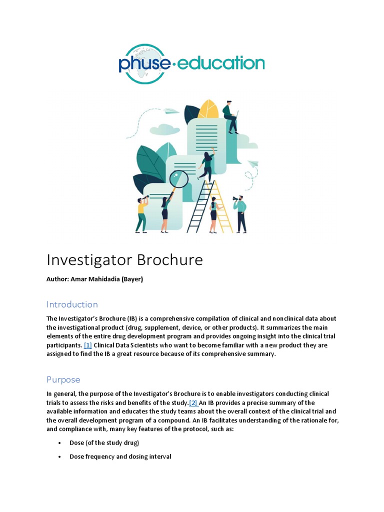 10 - 01 - Investigator Brochure | PDF | Clinical Trial | Pharmacology