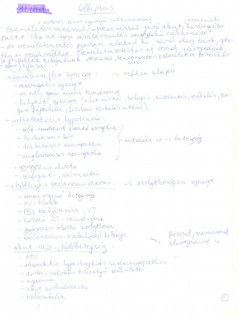 Tétel Collapsus | PDF