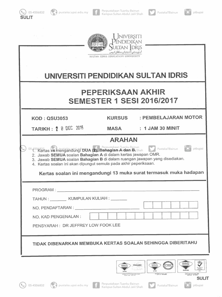 Exam Paper Motor | PDF