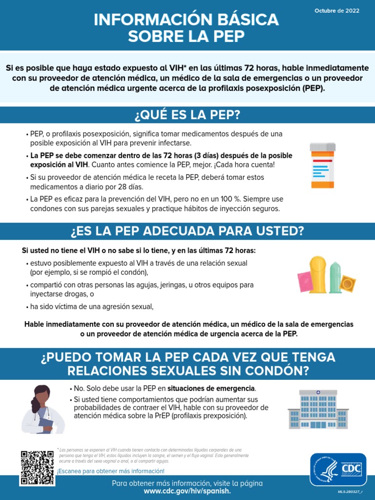 CDC Hiv Consumer Info Sheet Pep 101 | PDF | VIH | Condón