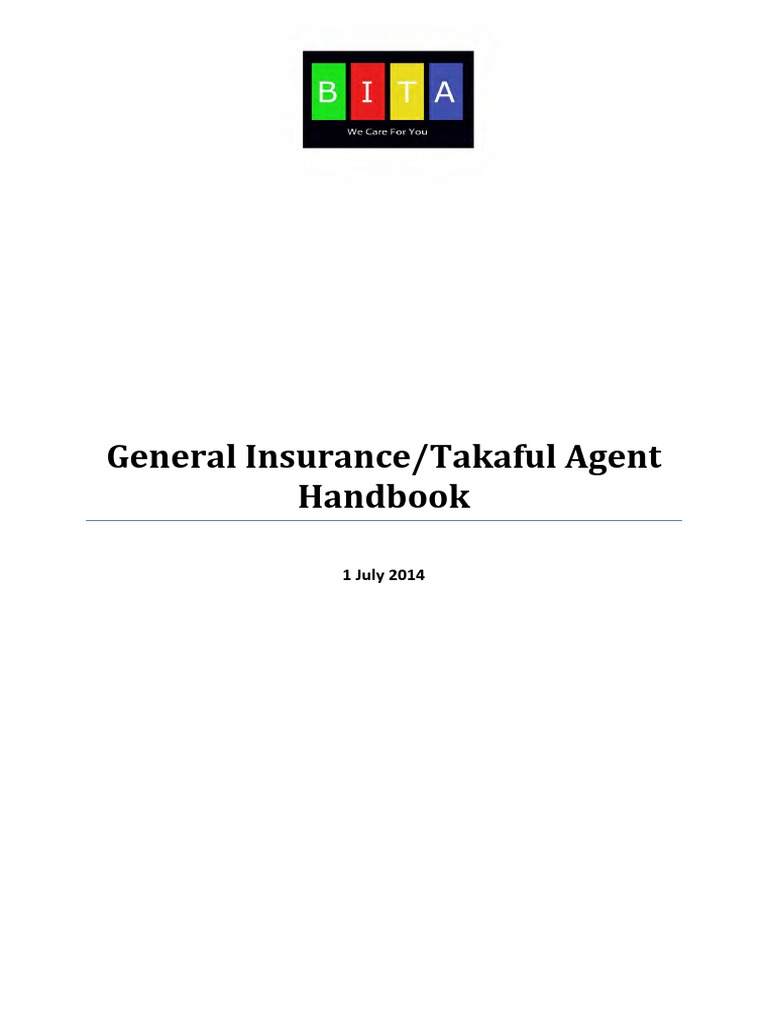 General Insurance-Takaful Agent Handbook | PDF | Insurance | Identity Document