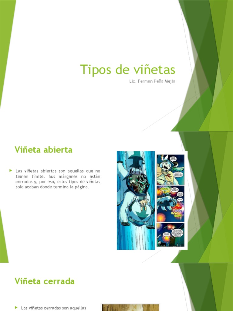 Tipos de viñetas en historietas | PDF | Cómics