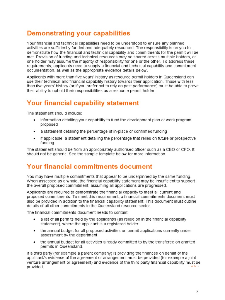 Capability Statement 28 | PDF | Mining | Balance Sheet
