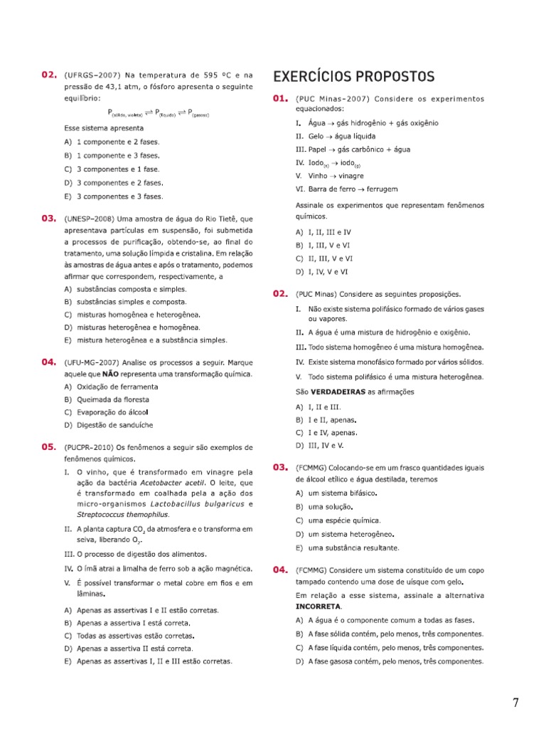 Exercícios | PDF