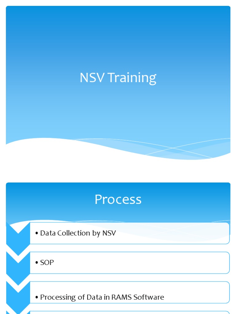 NSV RAMS Training | PDF