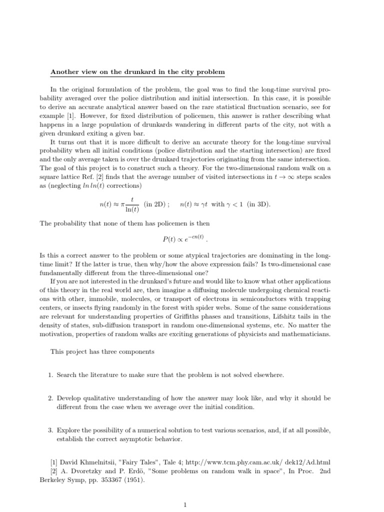 Random Walks | PDF | Applied And Interdisciplinary Physics | Mathematics