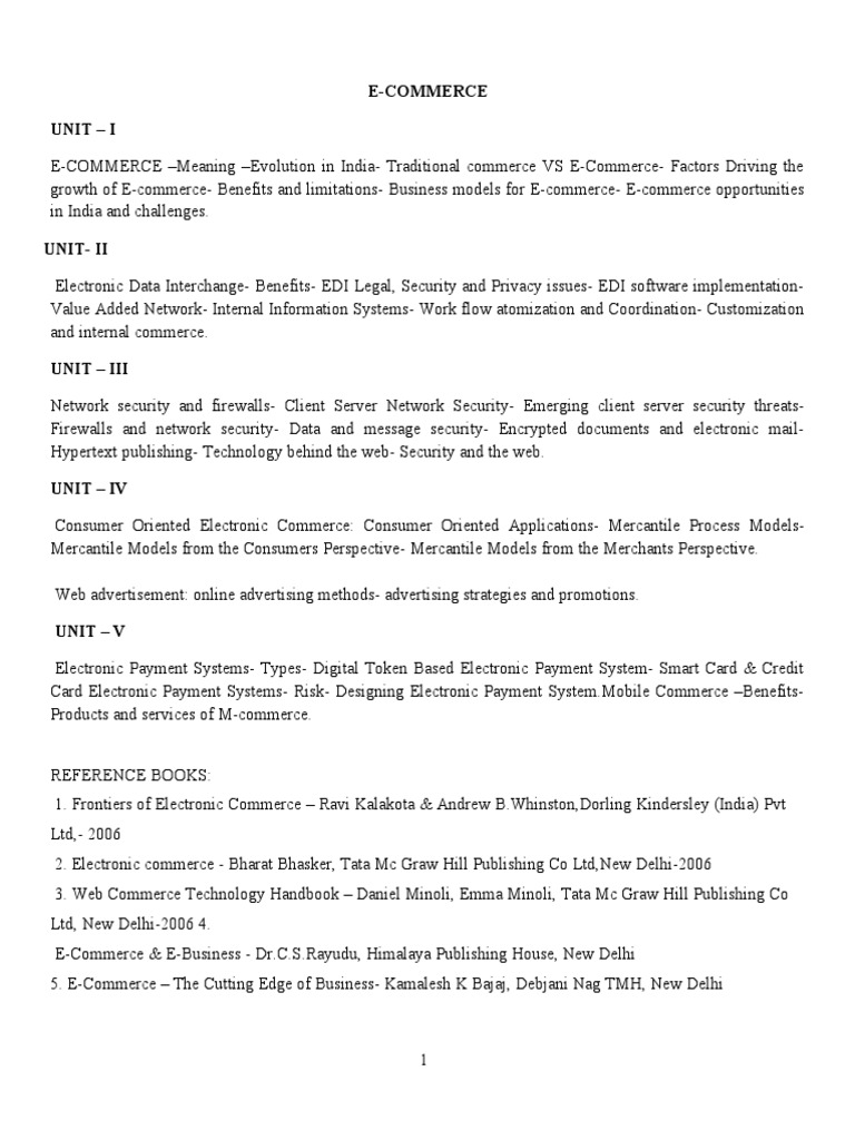 Ecommerce 5 Units | PDF | Proxy Server | Electronic Data Interchange