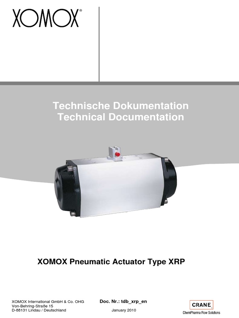 XOMOXXRPActuatorsEMEA TechnicalData | PDF | Piston | Valve