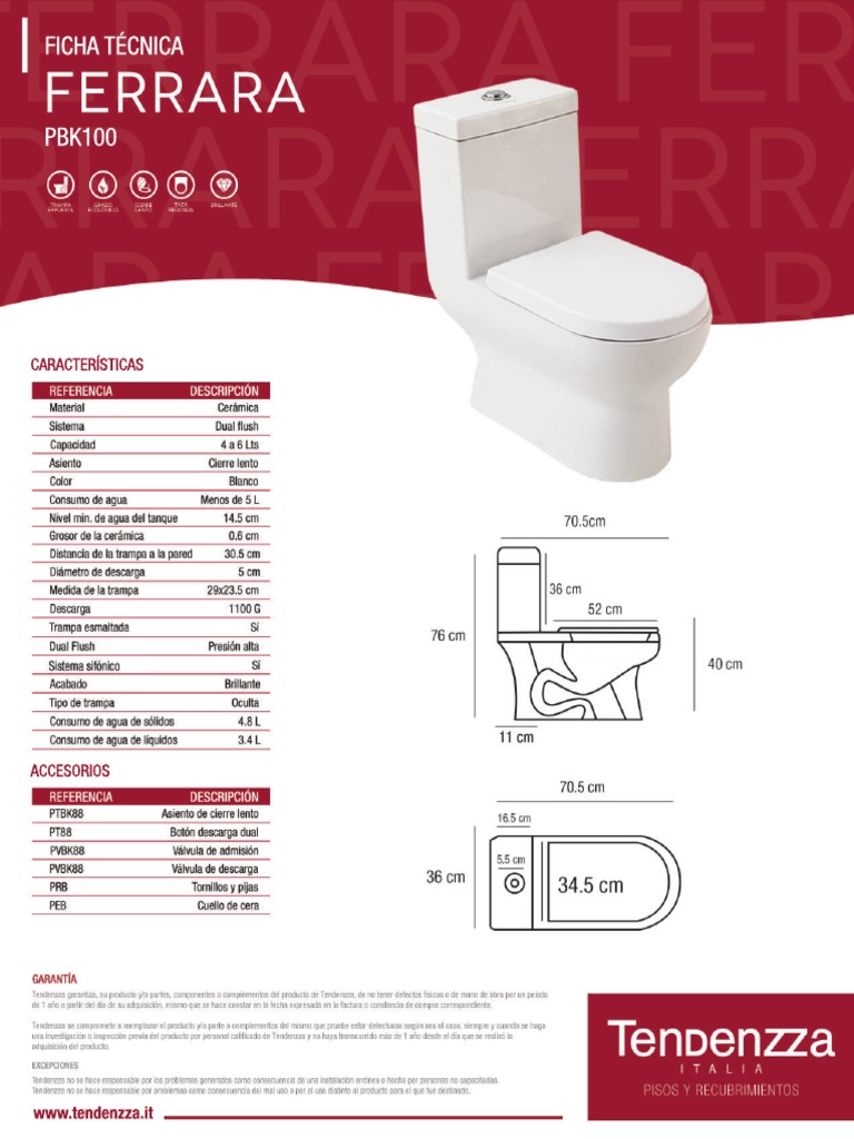 Sanitario Ferrara Tendenzza | PDF