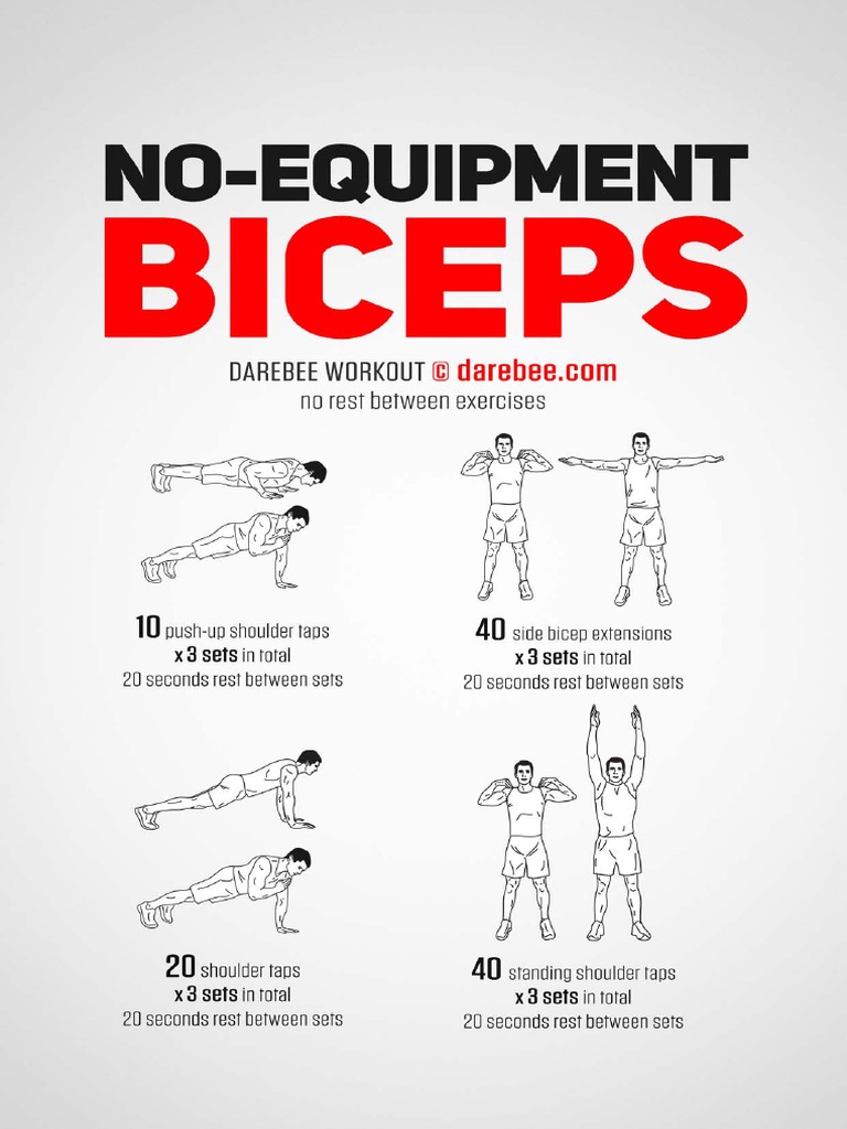 No Equipment Biceps Workout Pdf