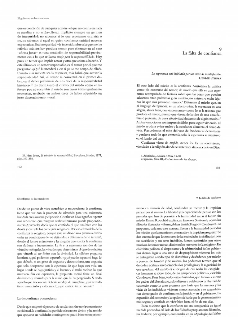 El Gobierno de Las Emociones Capitulo 9 y 10 | PDF