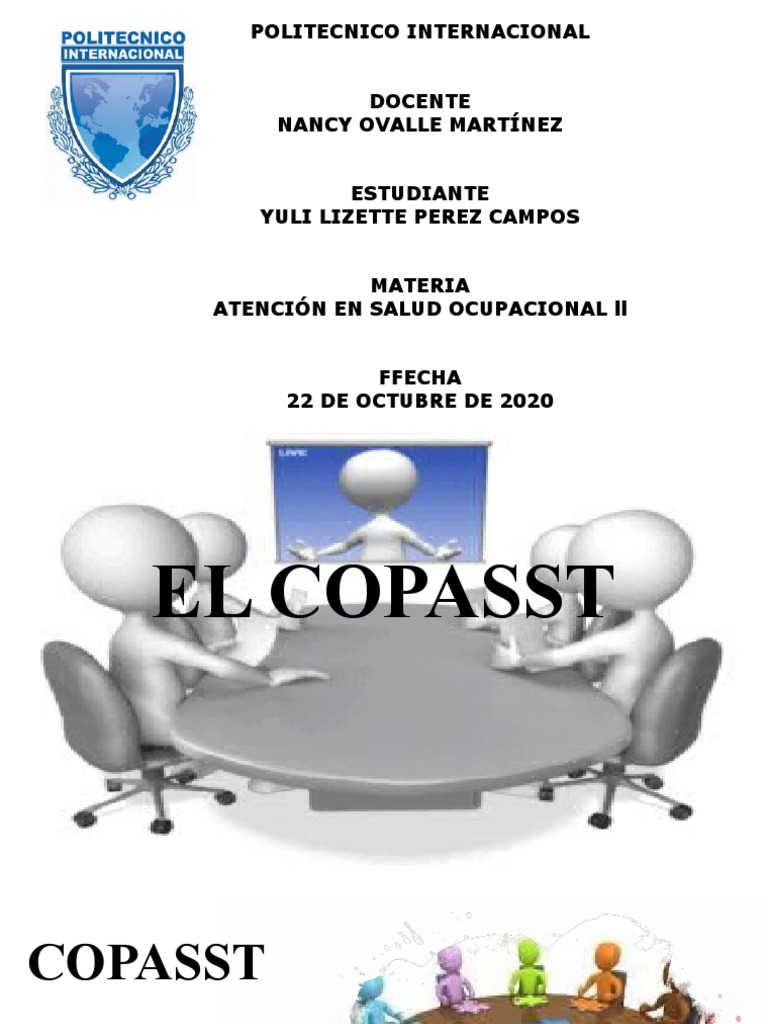 Funciones del COPASST y Comité Laboral | PDF | Seguridad y salud ...
