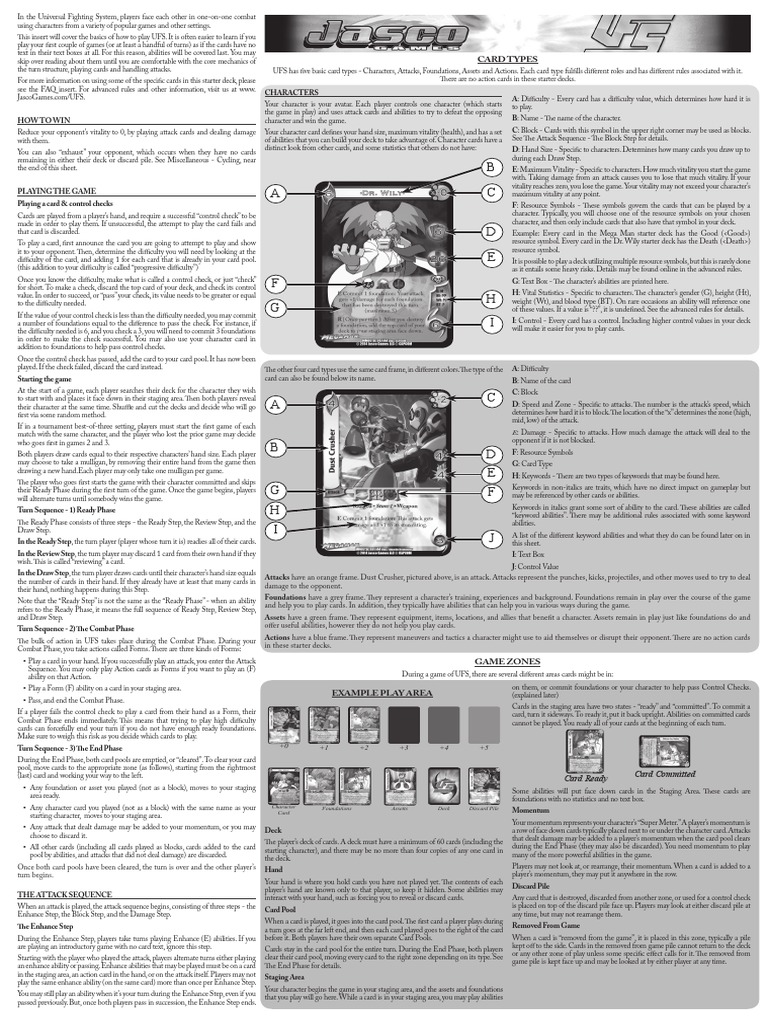 UFS Starter Deck Rules | PDF