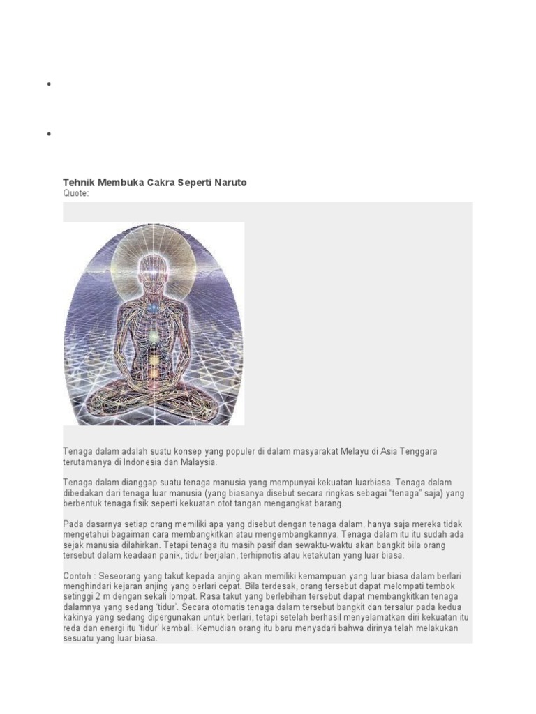 Cakra Pada Manusia | PDF