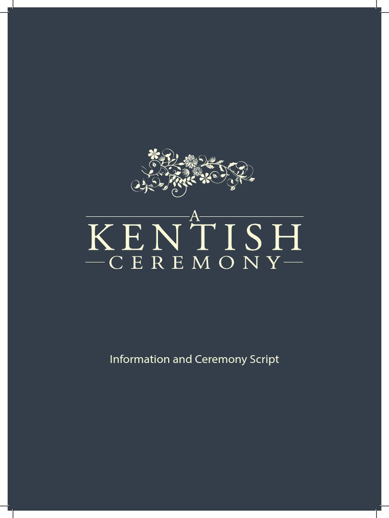 Kentish Wedding Ceremony Guide | PDF | Social Conventions | Marriage