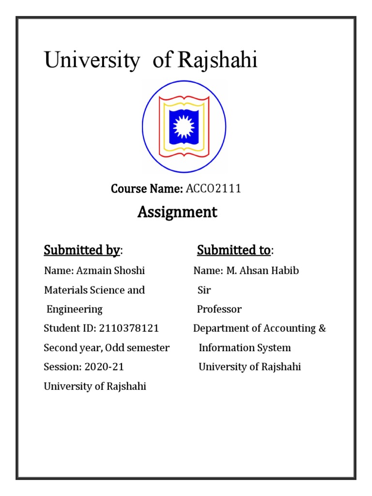 University of Rajshahi | PDF