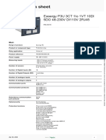 PowerLogic P3U20 Universal Protection Relay | PDF | Ac Power | Power Supply