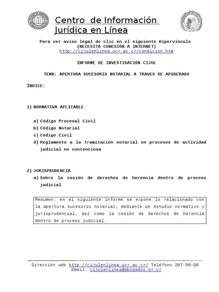 Apertura Sucesorio Notarial A Traves de Apoderado | PDF | Justicia | Crimen y violencia