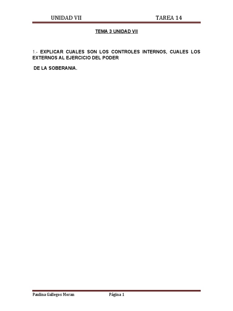 Tarea 14 Unidad Vii | PDF