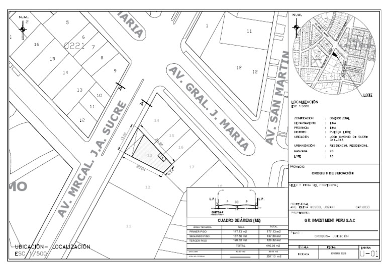 Croquis de Ubicación - San Martín | PDF