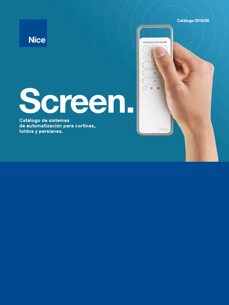 Nice Screen Catalogue Es | PDF | Control remoto | Radio
