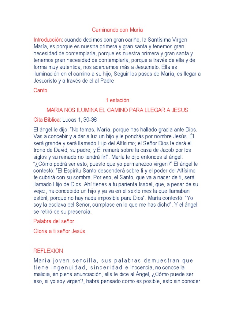 Caminando Con María | PDF | María, madre de Jesús | Cristo (título)