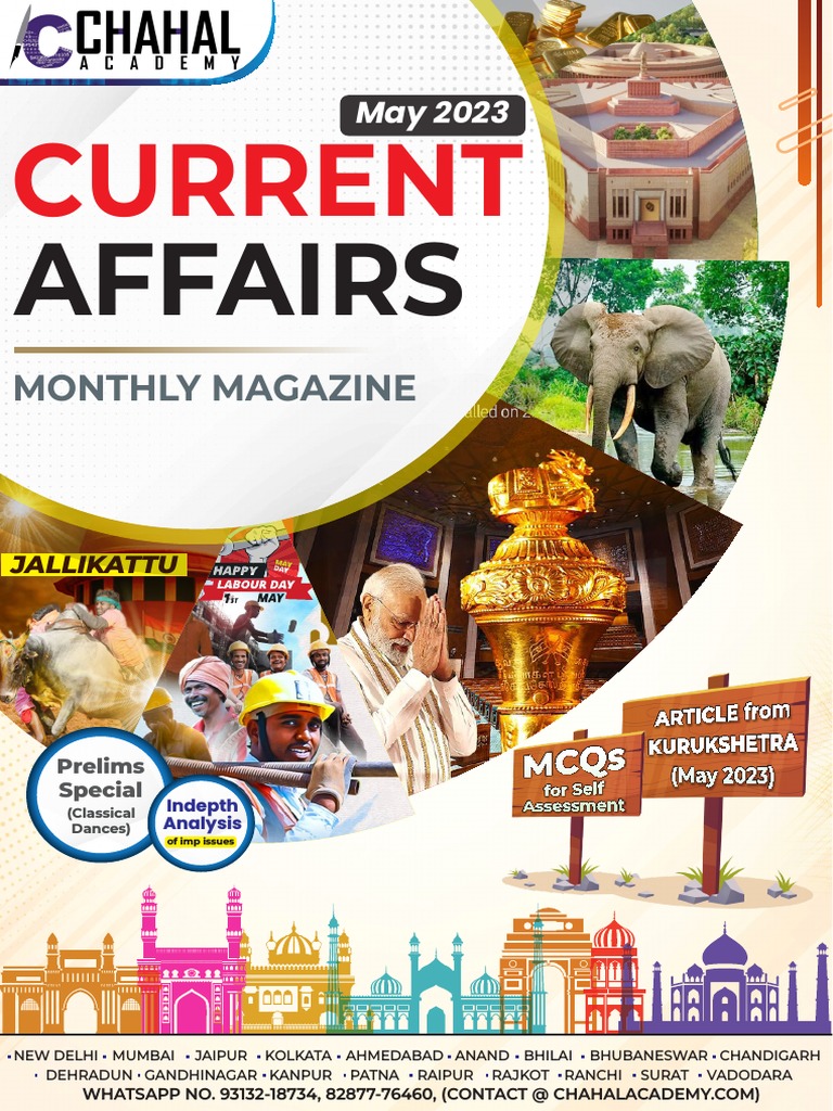May 2023 Current Affairs Magazine For Upsc Cse | PDF | Bail | Prison