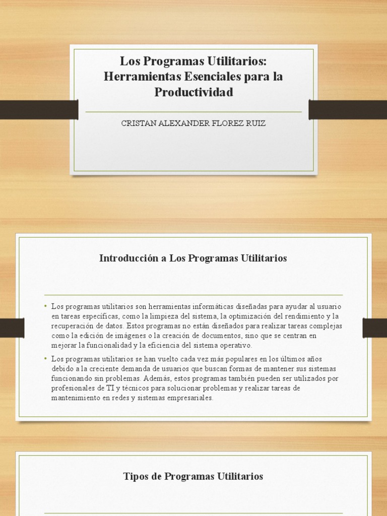 Los Programas Utilitarios | PDF | Malware | Sistema operativo