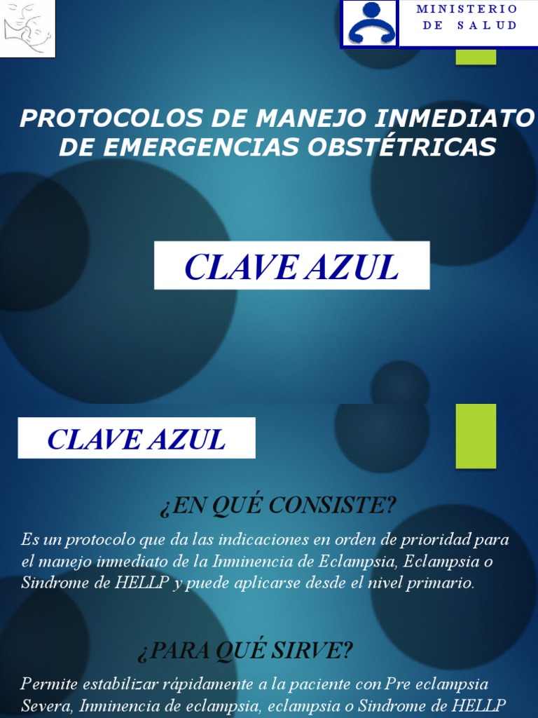 Protocolo Clave Azul en Preeclampsia | PDF | Hipertensión | El embarazo