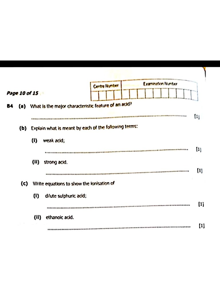 Acids and Bases Revision Kit - BM | PDF