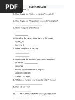 Spanish Class Questionnaire For TPRS/CI Classes | PDF