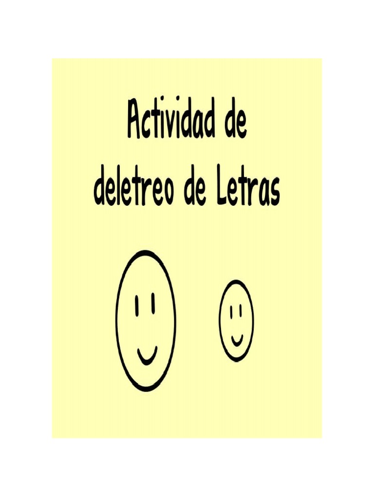 Palabras de DELETREO | PDF