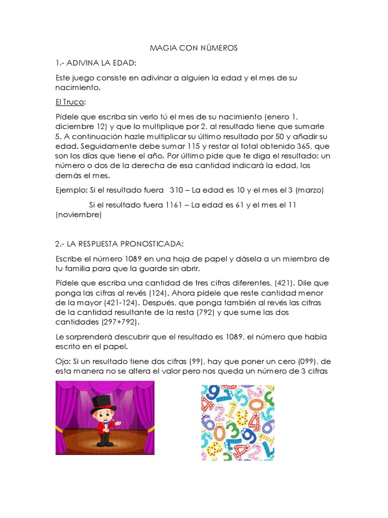 Trucos de Magia con Números | PDF