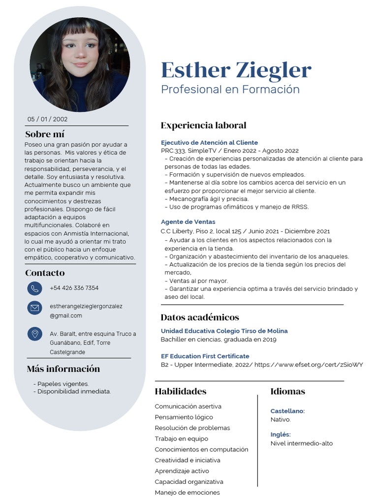 CV Esther | PDF | Aprendizaje | Ciencia cognitiva