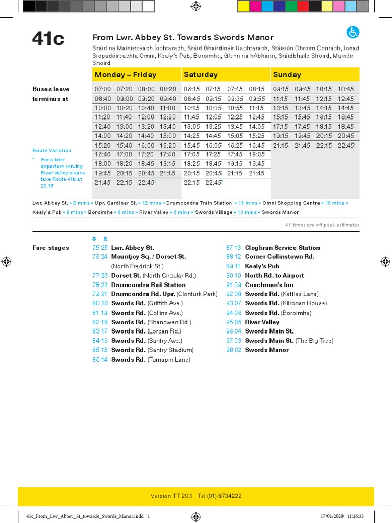 Route 41c Both | PDF | Transport | Public Transport