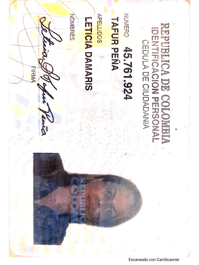 Cedula Leticia | PDF