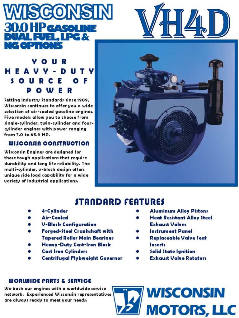 VH4D Sale Brochure | PDF | Horsepower | Internal Combustion Engine