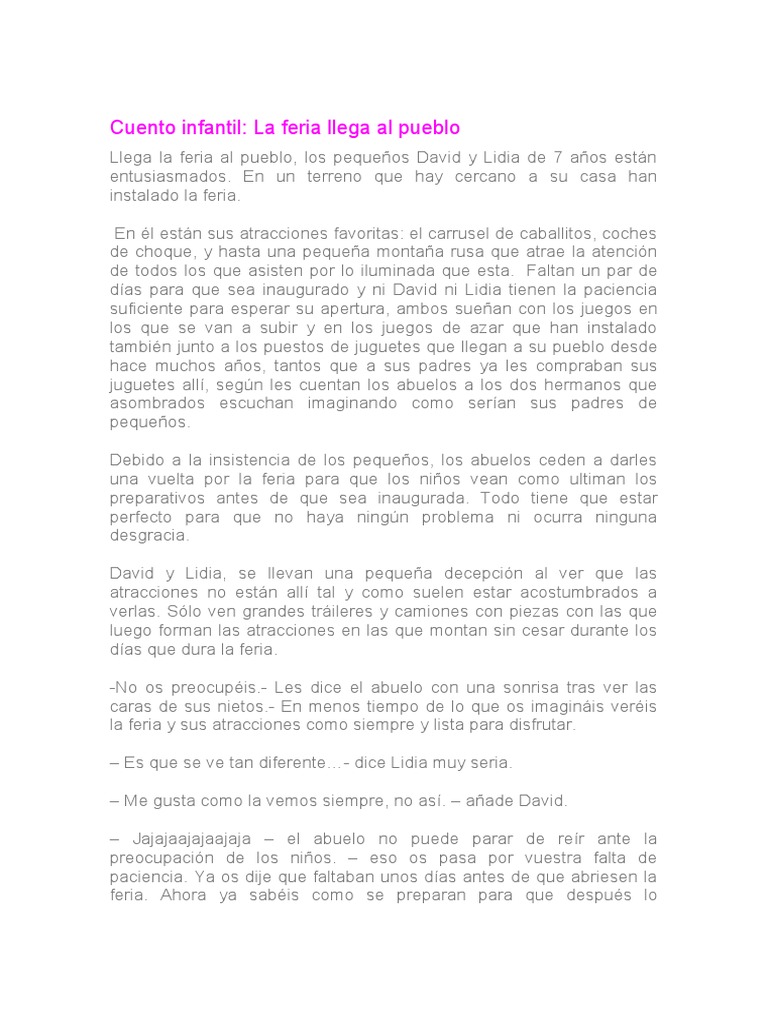 La Feria Llega Al Pueblo | PDF