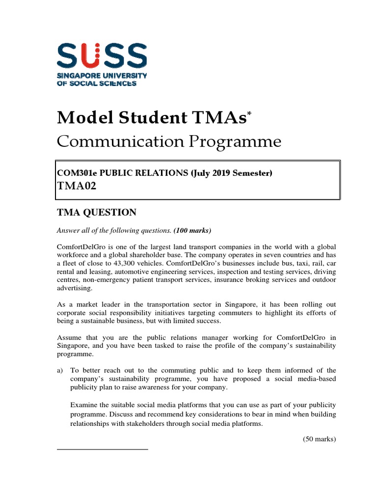 Model TMA COM301 TMA02 - 2020 | PDF | Social Media | Popular Culture & Media Studies