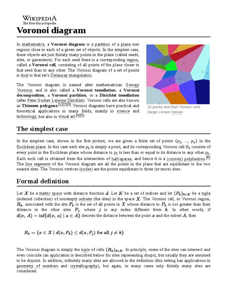 Voronoi Diagram | PDF | Geometry