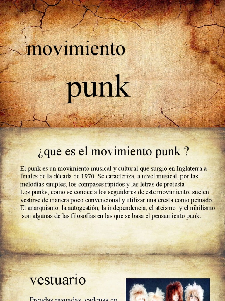 Diapositivas Movimiento Punk | PDF