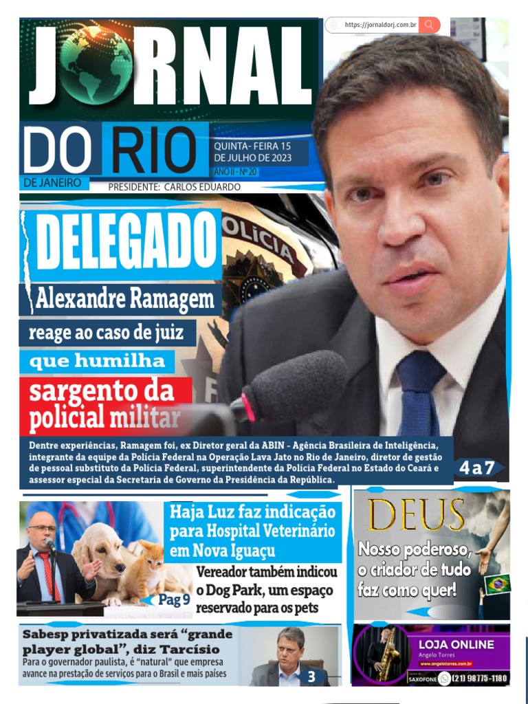 Jornal Do Rio de Janeiro - Edição de Quinta-Feira 20 de Julho de 2023 ...