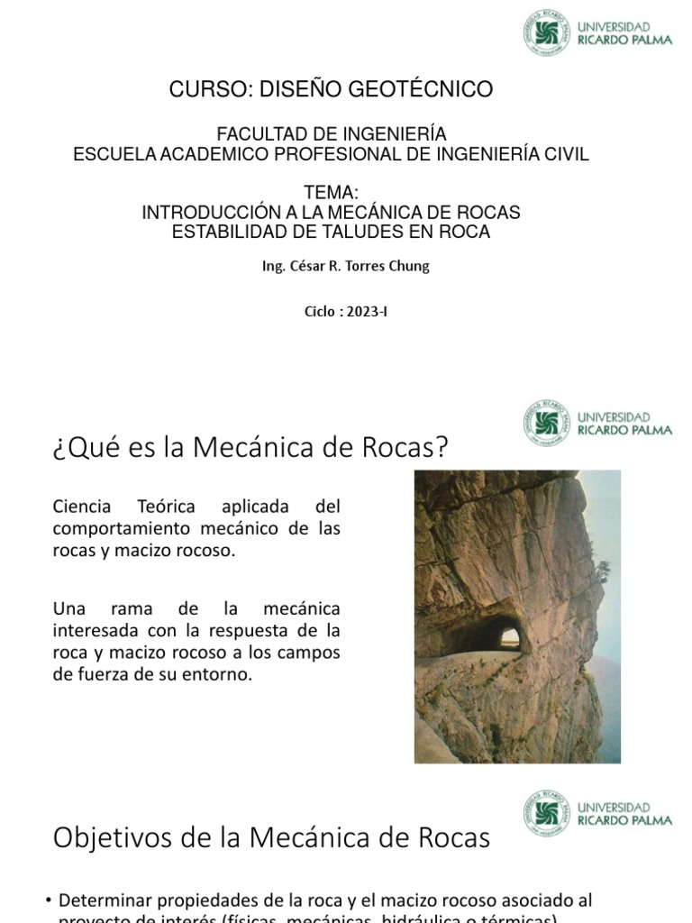 Estabilidad de Taludes en Roca | PDF | Ingeniería | Falla (geología)