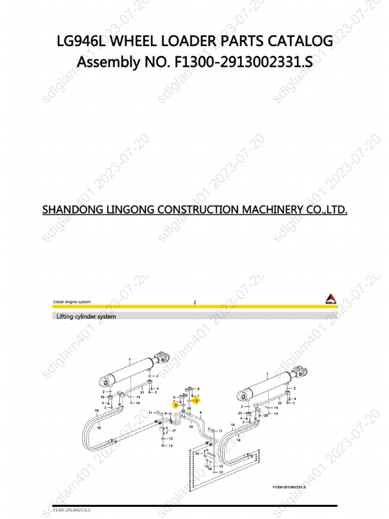 SDLG L@M Resource System - F1300-2913002331.S | PDF