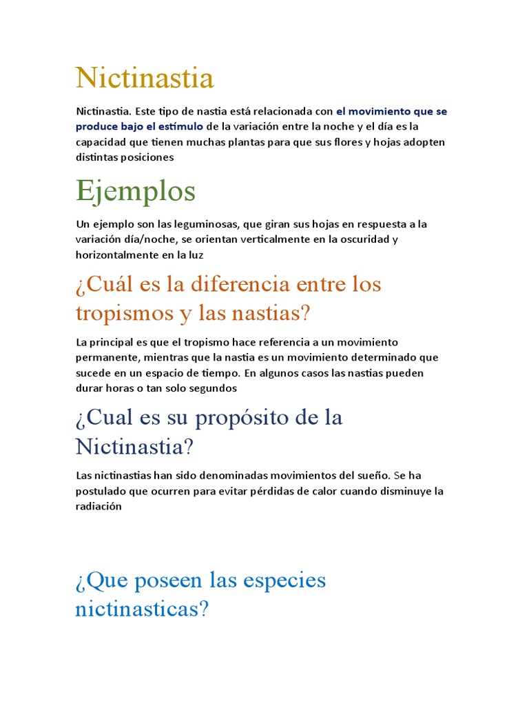 Nictinastia | PDF