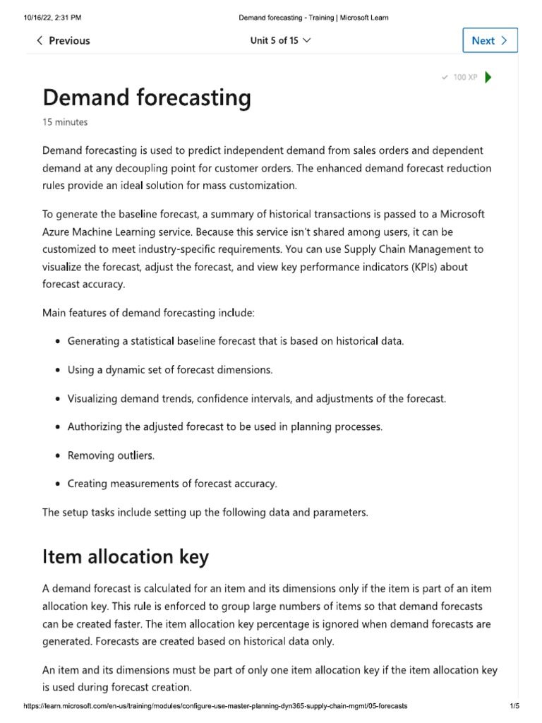 Demand forecasting | PDF