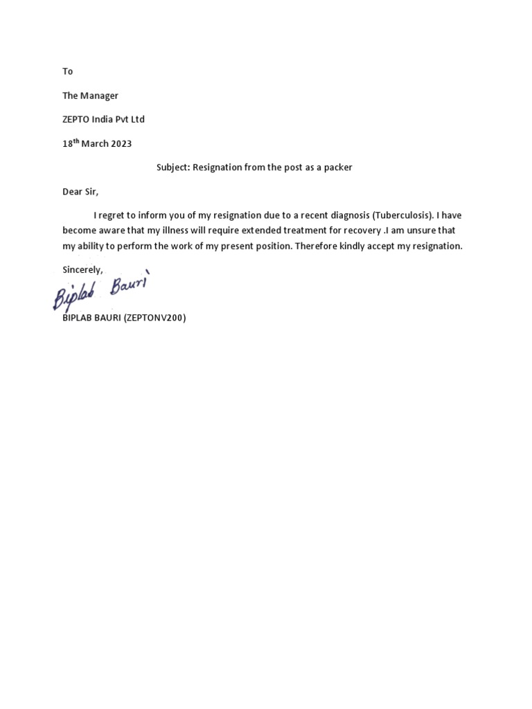 Resignation | PDF