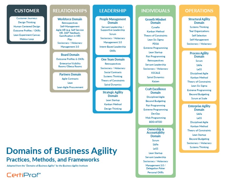 Domains of Business Agility | PDF | Agile Software Development | Scrum (Software Development)