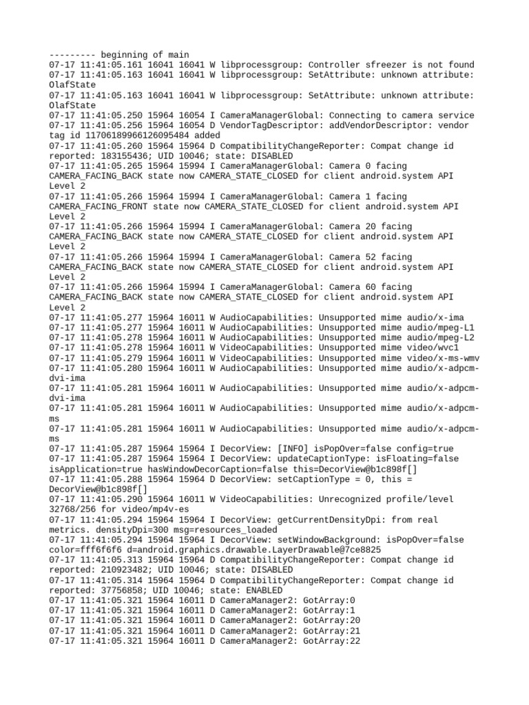 Log Cat 1689561665052 | PDF | Operating System Families | Software